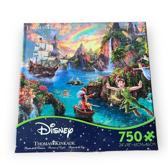 Thomas Kinkade | Games | Disney Peter Pan Thomas Kinkade 75 Piece ...